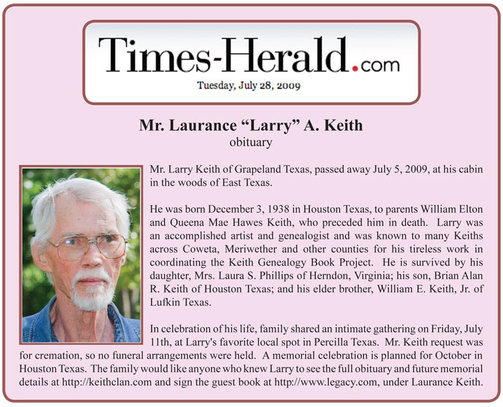 Larry Keith | Keith Clan